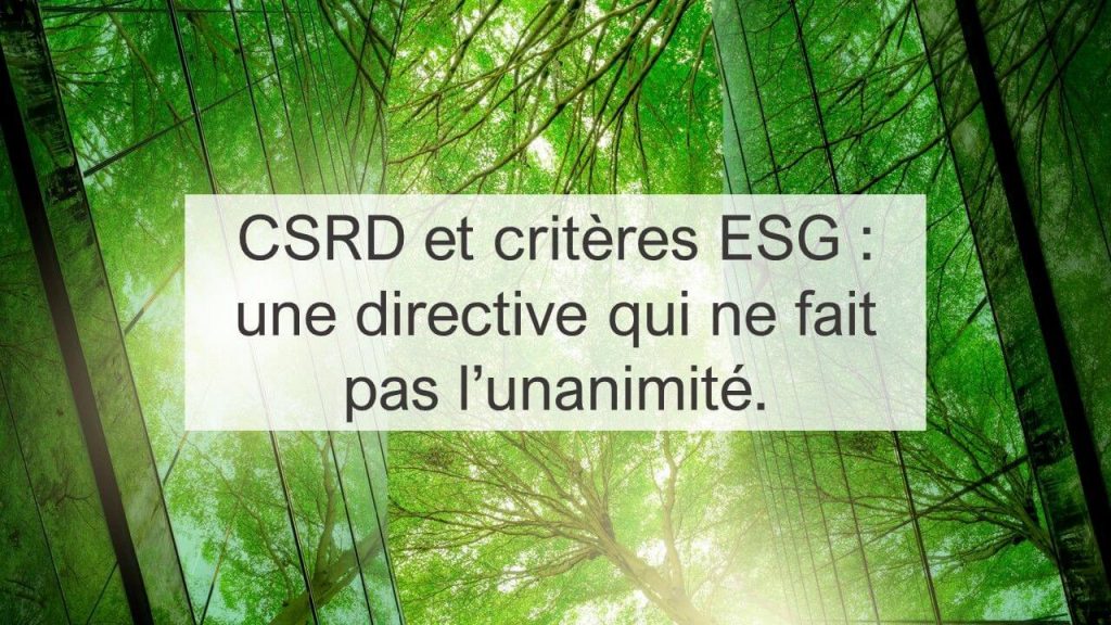 CRSD et critères ESG : une directive qui ne fait pas l’unanimité - Oleaster